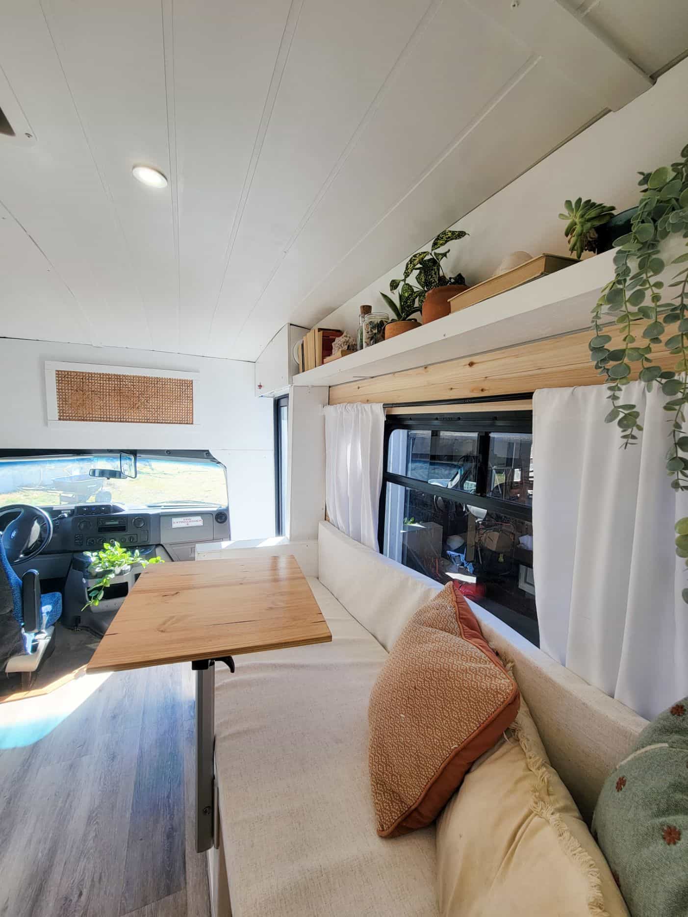 Their Third Vehicle Conversion: A Shuttle Bus Tiny House