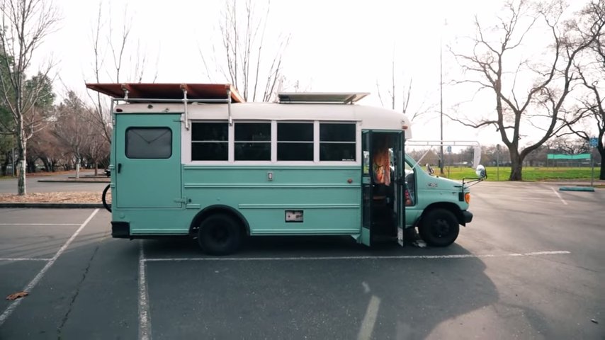 Couple's DIY Mini School Bus Conversion