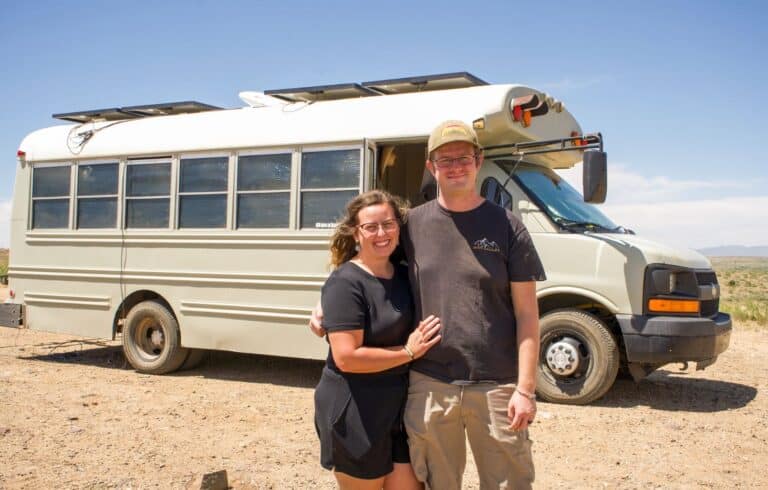 Their Short Bus with a Residential-Size Shower