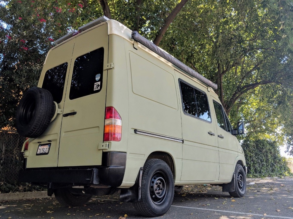 Diesel Sprinter Conversion with High Roof and Rhino Liner Paint Job