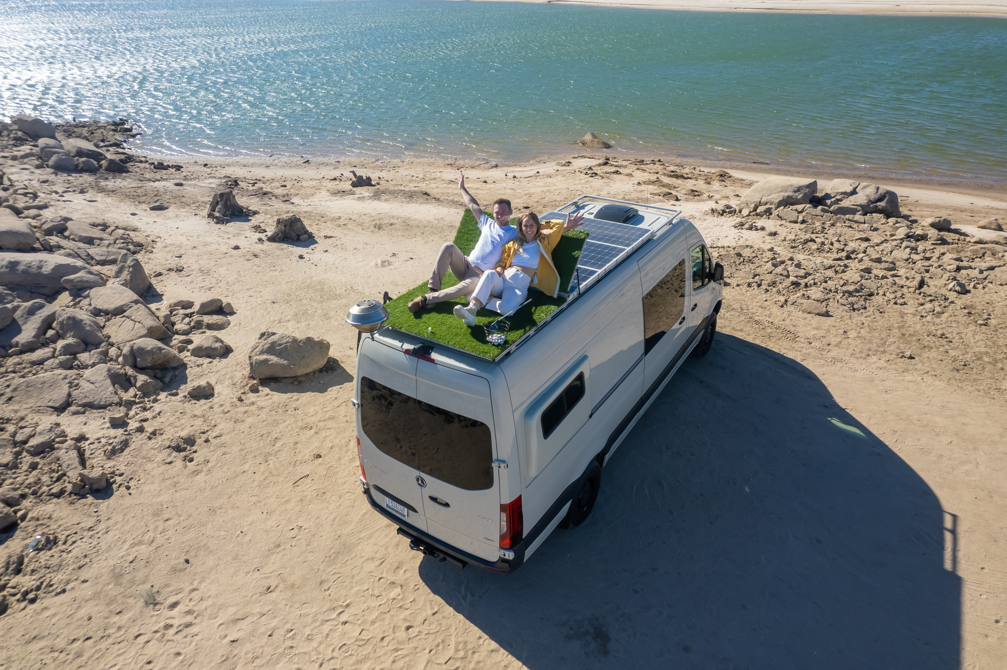 “Sanctuary on Wheels” Van Life with a Dishwasher, Shower & Hidden Toilet