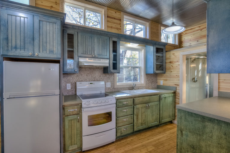 Double-Wide Container Home with Rustic Interior