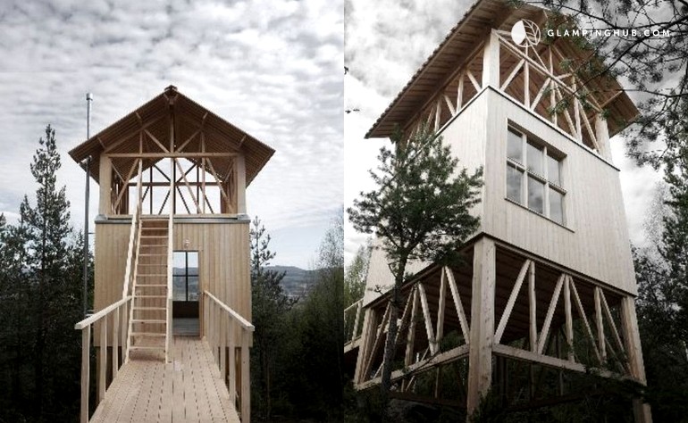 Tiny Zen Cabin on Stilts in Sweden