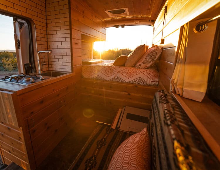 Amazing Transit Boho Vans Conversion with Huge Pantry