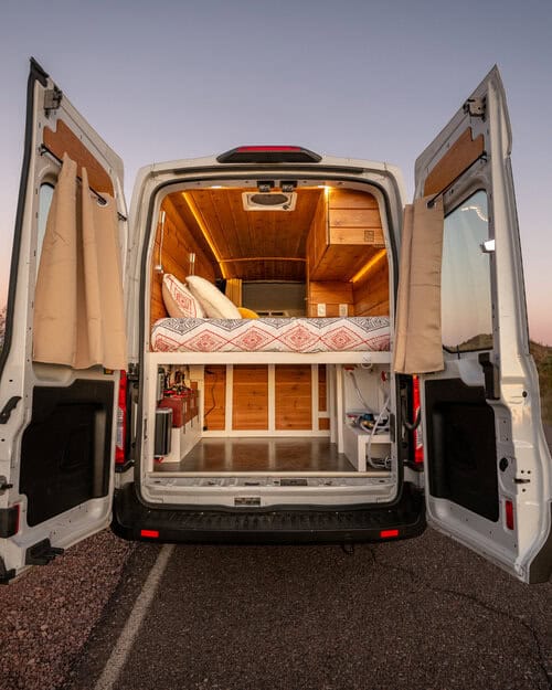 Amazing Transit Boho Vans Conversion with Huge Pantry