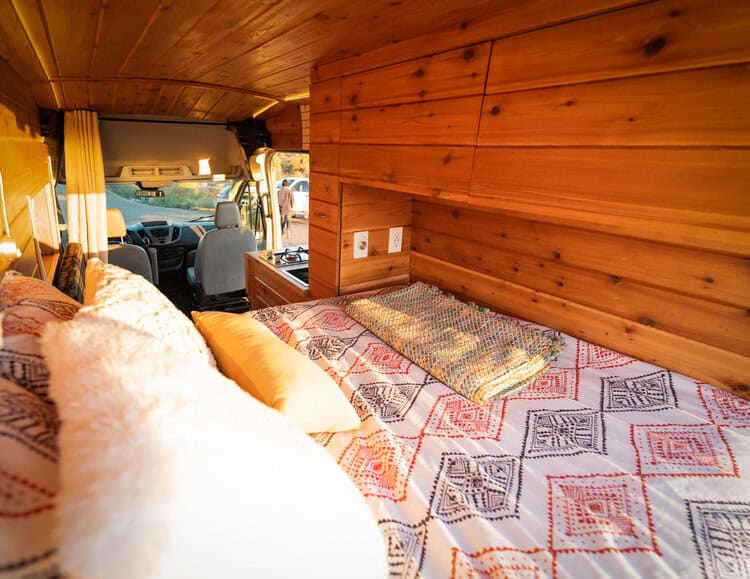 Amazing Transit Boho Vans Conversion with Huge Pantry