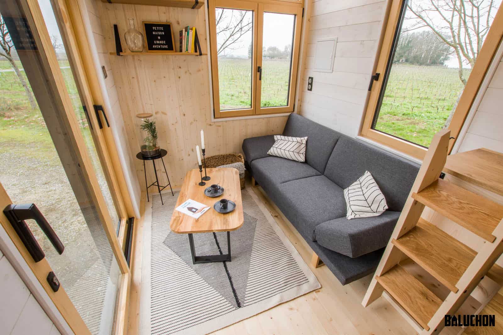 Family of 3 Tiny House With Two Bedroom Loft