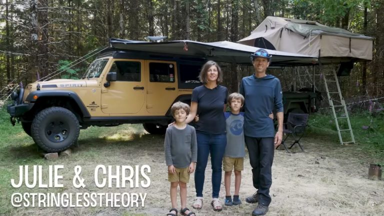 Family of Four Living Full Time in their Jeep Camper