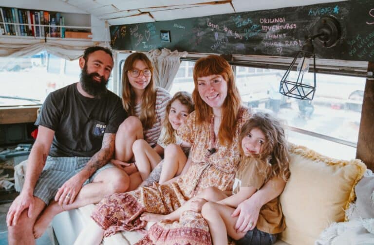 Family’s Part-Time Bus Adventure During Photography Off-Season