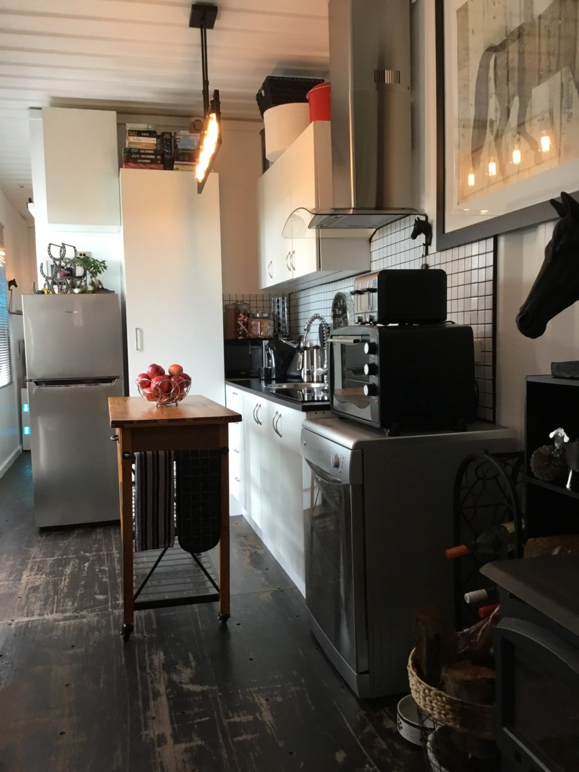 Farm Life in An Industrial Off-Grid Shipping Container Home