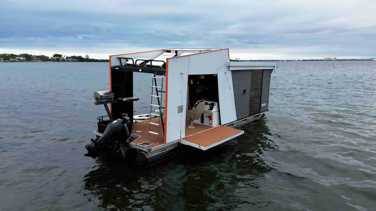 Floating Tiny Home on Pontoons