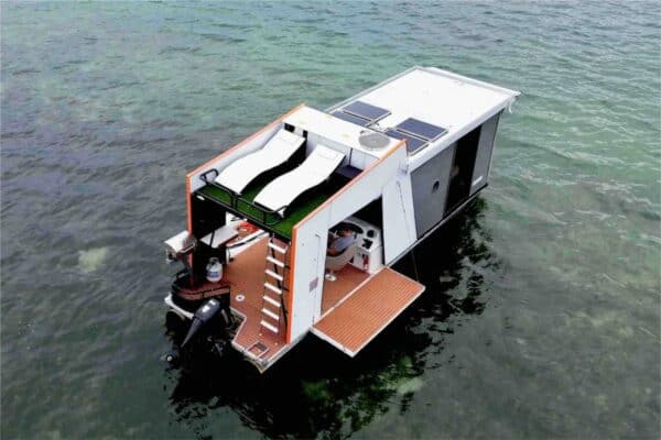 Floating Tiny Home on Pontoons