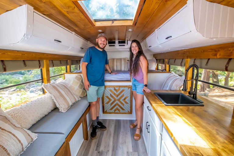 Four-Window Short Bus Becomes Beautiful Home