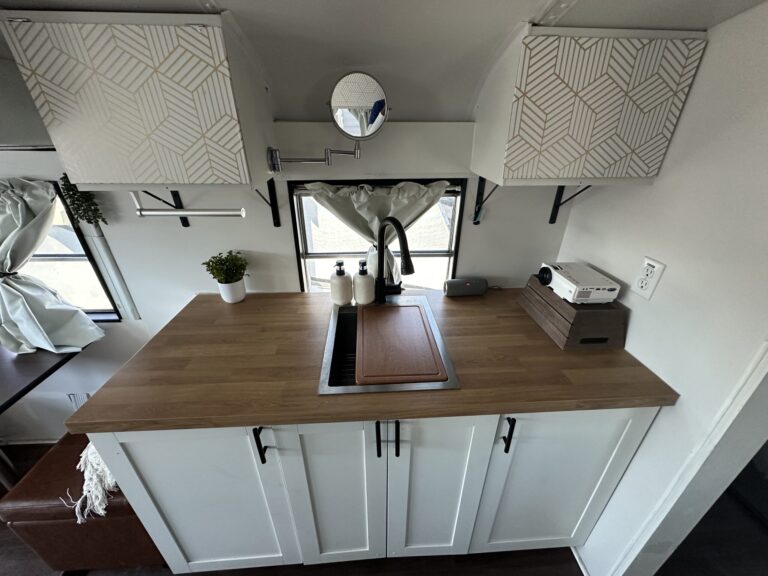Full 2005 Skoolie Build w/ Gorgeous Kitchen
