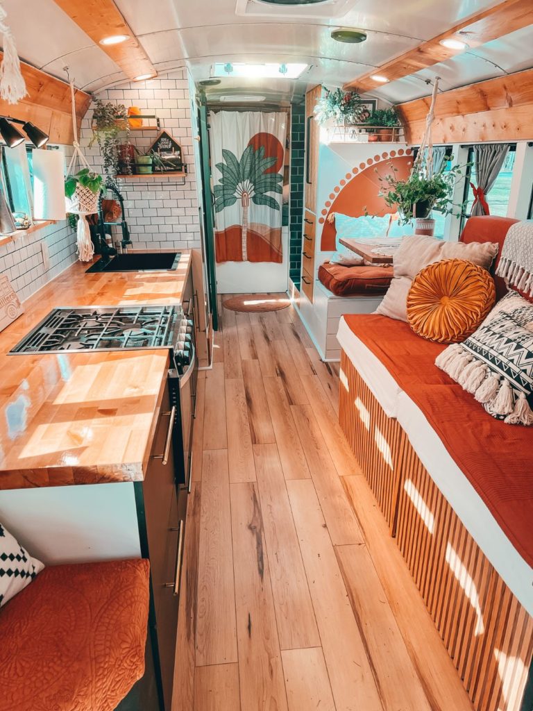 Online College In Their $32,000 Bus Conversion