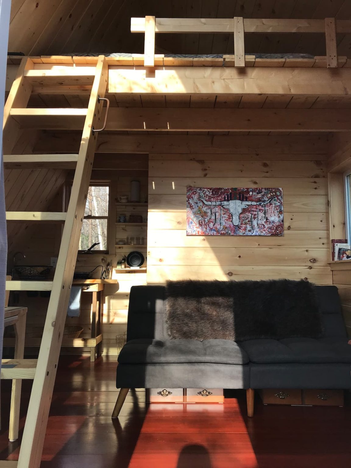 Solar-powered ‘G-frame’ Cabin with Sauna