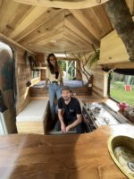 Gorgeous Recycled Van Conversion with Mosaic Tiles