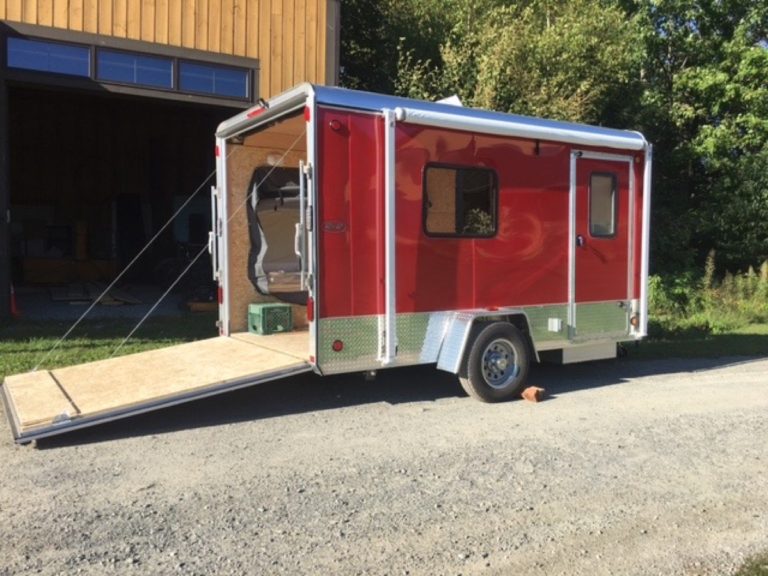 Stealthy Cargo Trailer Tiny House with Bump Out