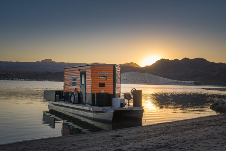 Heidi-Ho: Cargo Camper Houseboat For Sale! $50K
