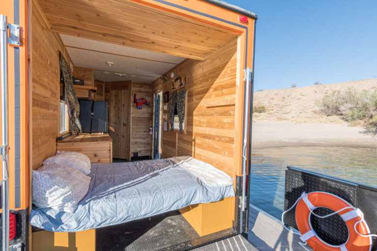 Heidi-Ho: Cargo Camper Houseboat For Sale! $50K