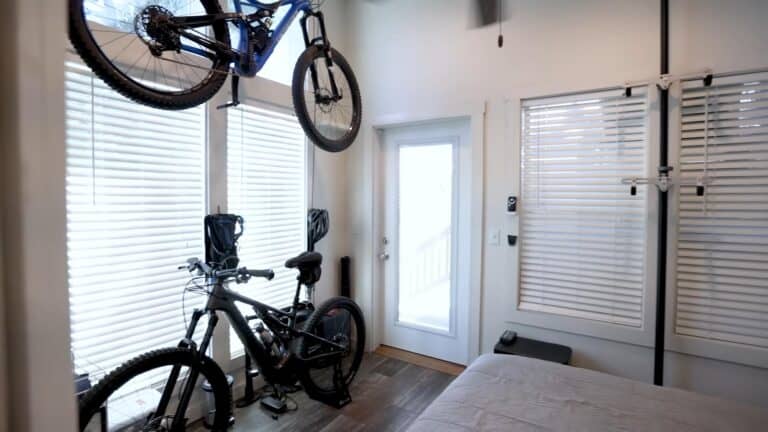 He Has a Tiny Home, Van, Motorcycle & Bicycles!