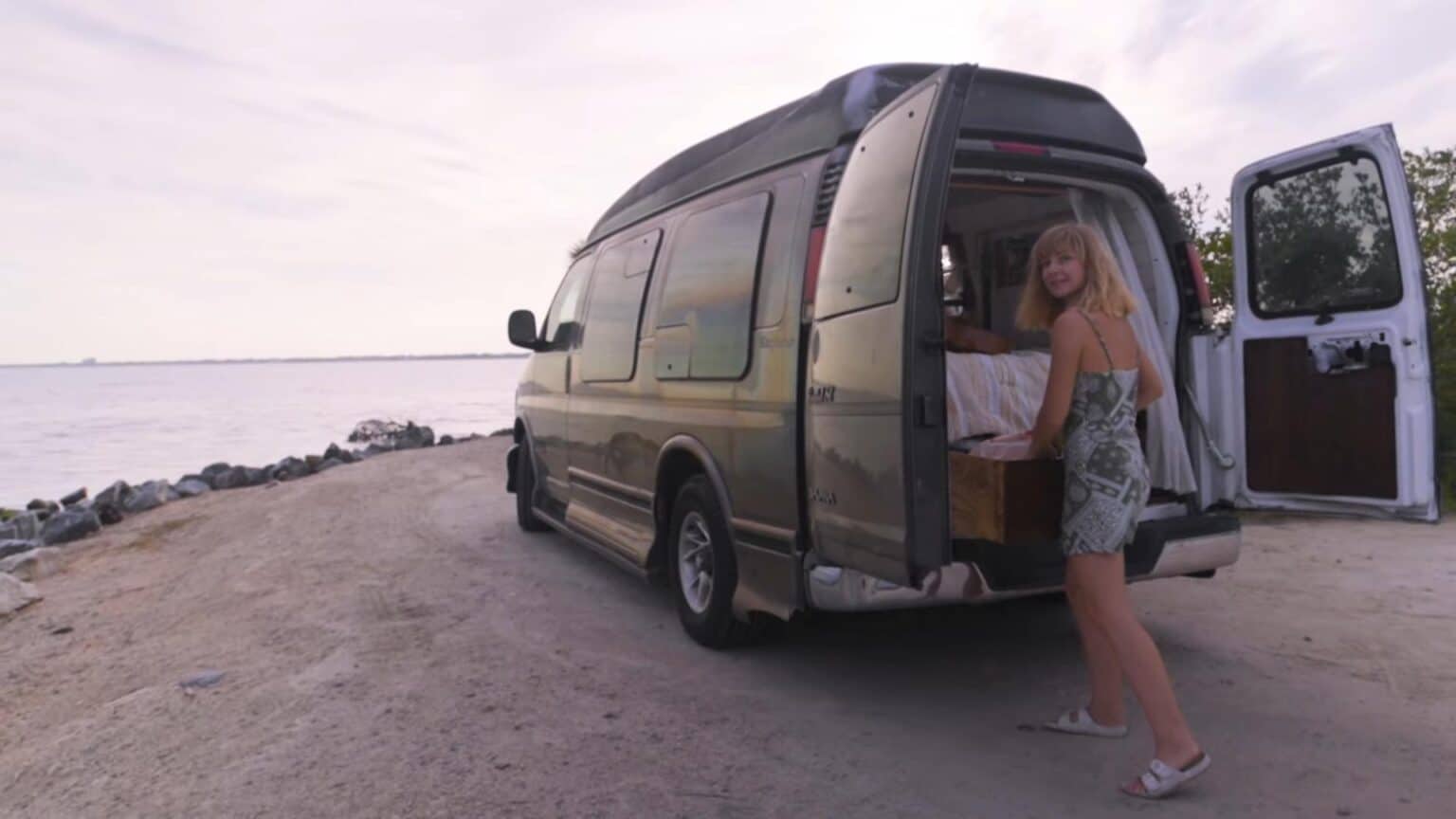Her Cozy Self-Built $10K Van Conversion