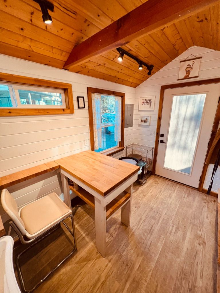 Her DIY Pottery Studio Tiny House!