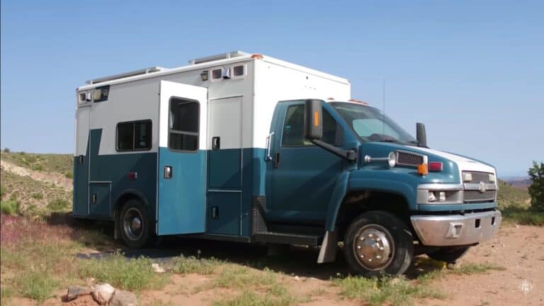 Her $25K Ambulance Conversion with a Bathroom