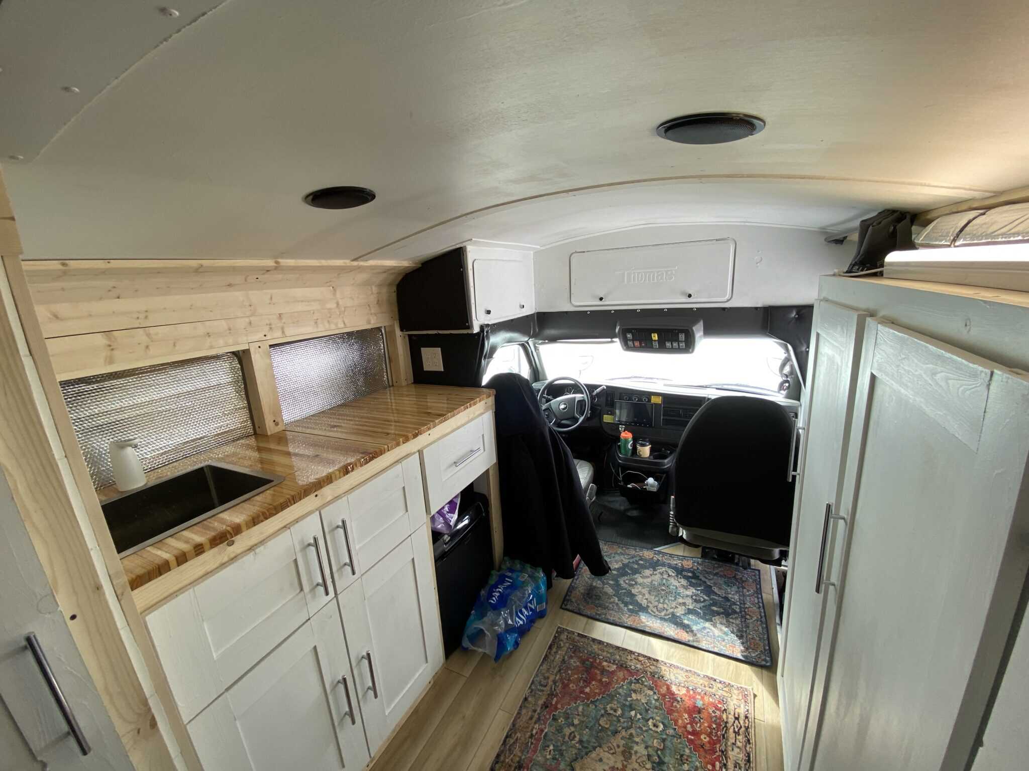 Their $22K Bus Conversion with a Murphy Bed