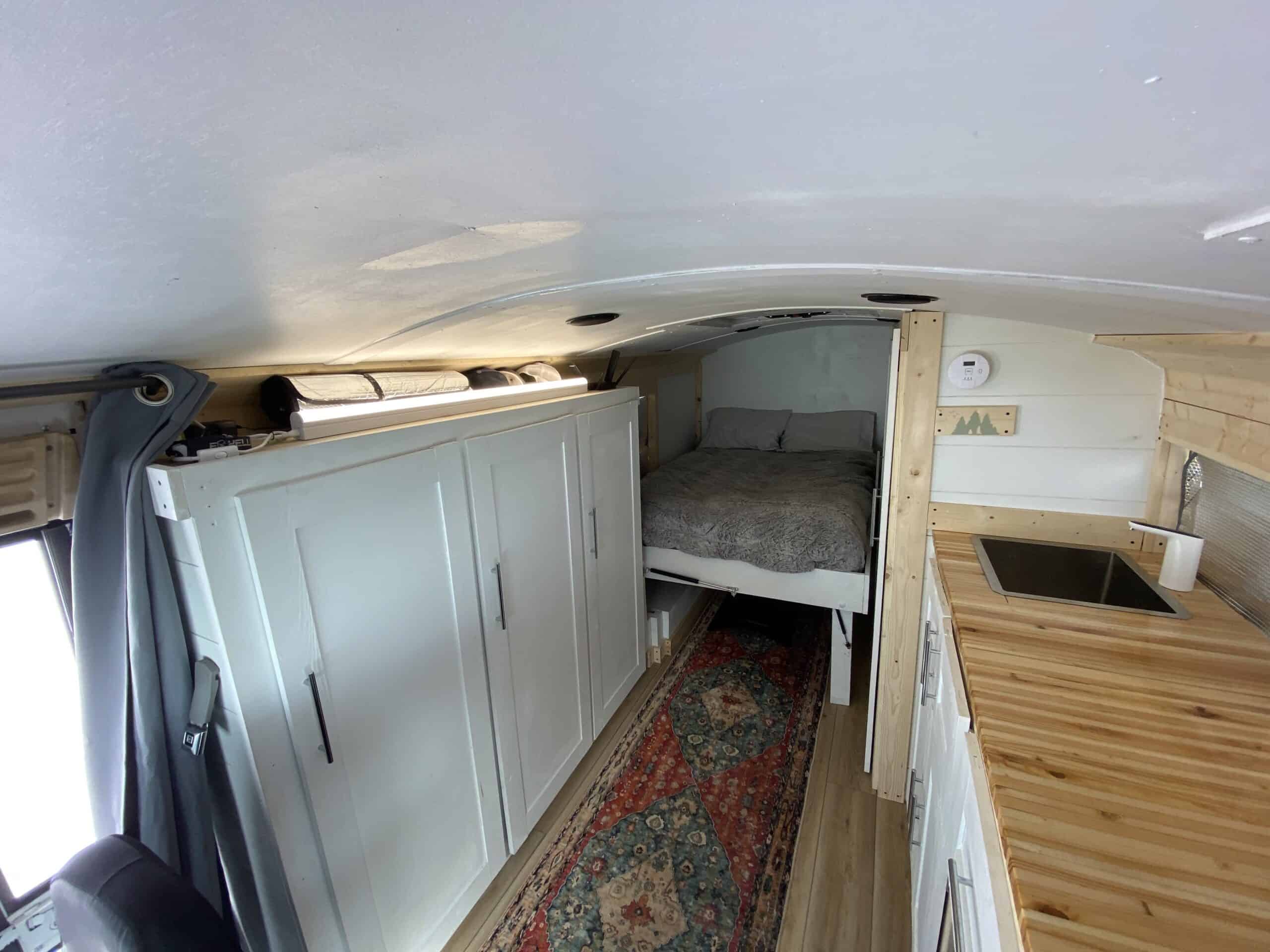 Their $22K Bus Conversion with a Murphy Bed