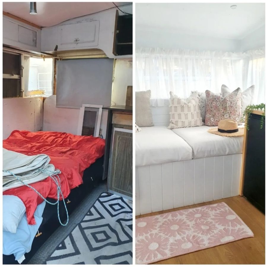 Their Vintage Caravan Remodel