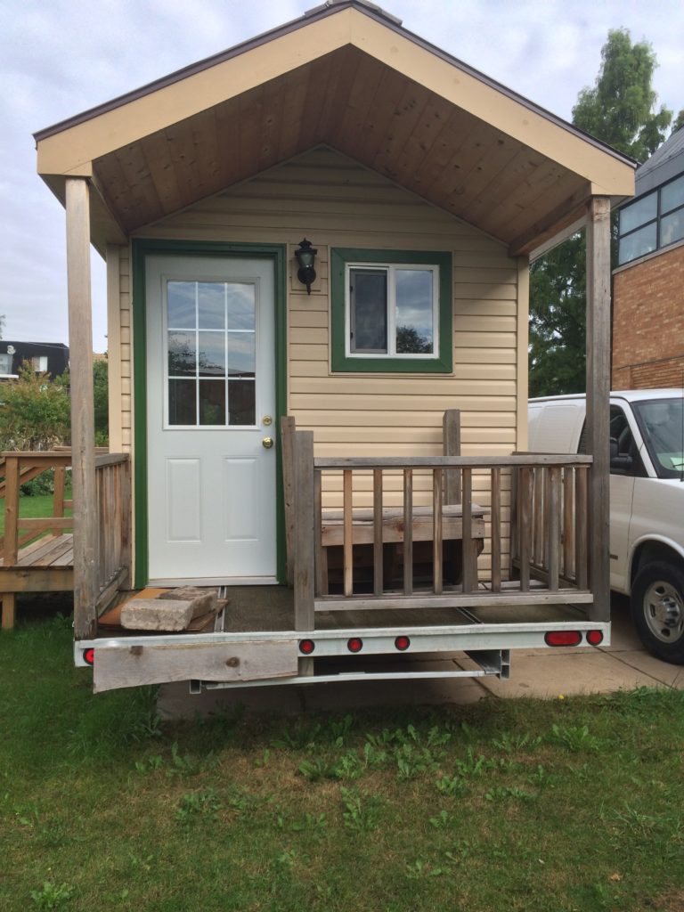 Student Built 144 Sq. Ft. Tiny House on Wheels in Chicago High School ...