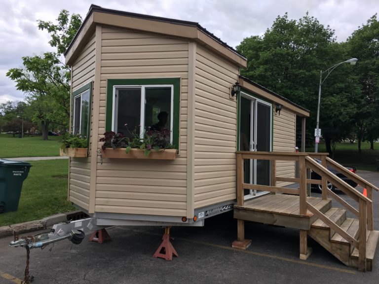 Student Built 144 Sq. Ft. Tiny House on Wheels in Chicago High School ...