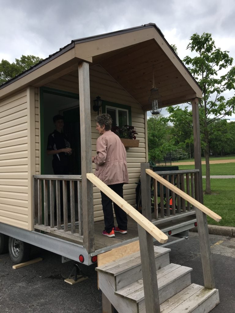 Student Built 144 Sq. Ft. Tiny House on Wheels in Chicago High School ...