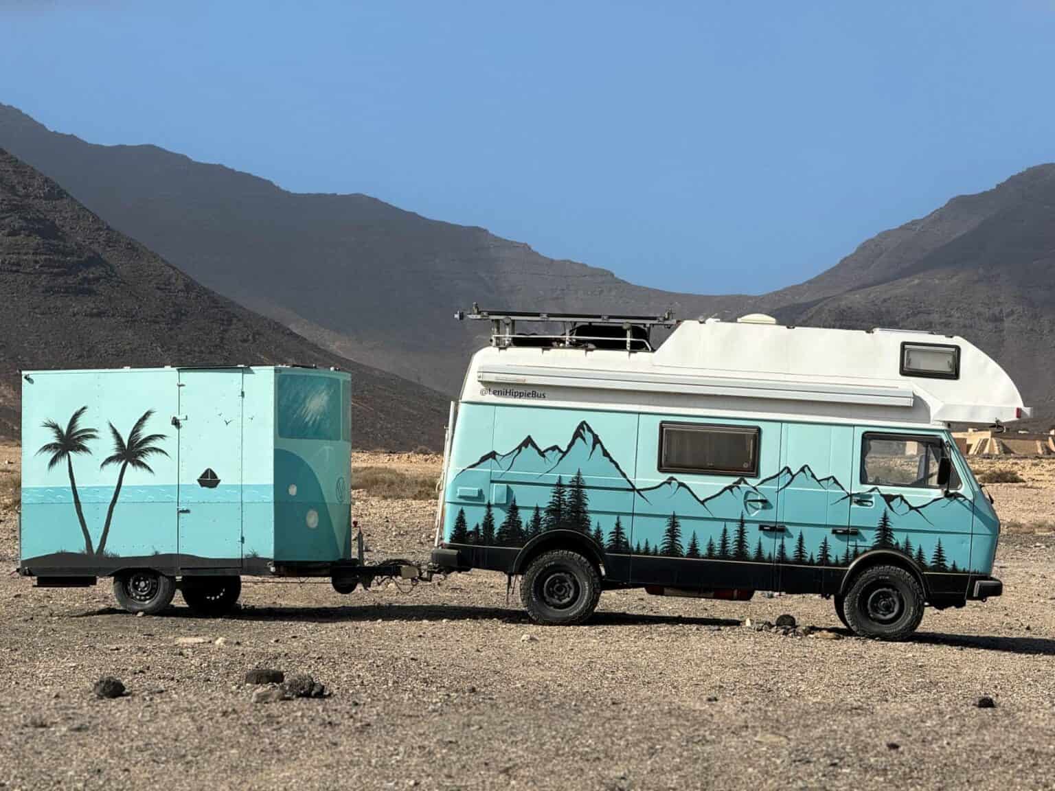 Van Life with Tow-along Storage