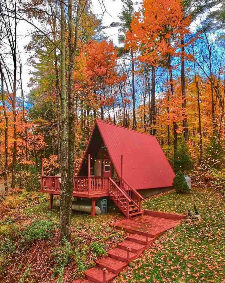 Little Red A-Frame in Vermont
