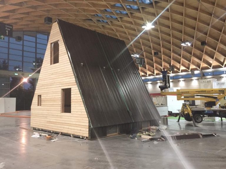 Foldable Prefab A-frame Cabin by MADI in Italy… The MADI House