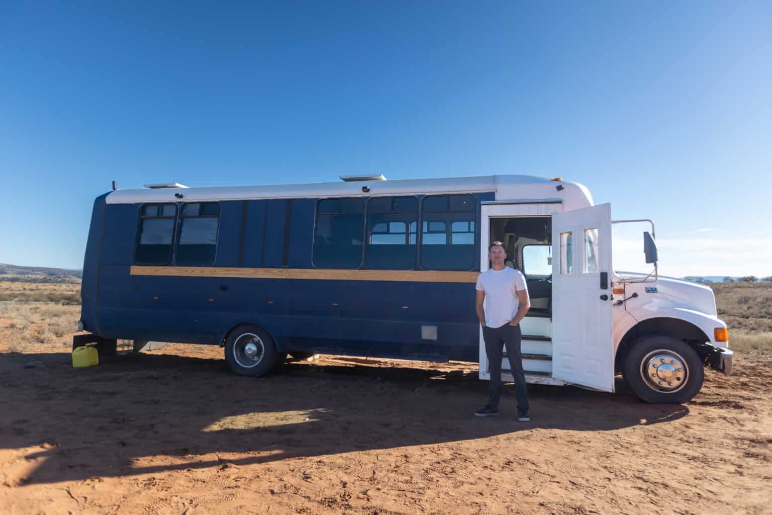 Miles O’ Smiles: $3K School Bus Conversion with Dog Lounge and Solar Power
