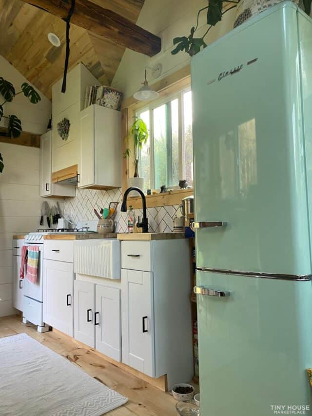Whimsical Farmhouse Tiny House on Wheels