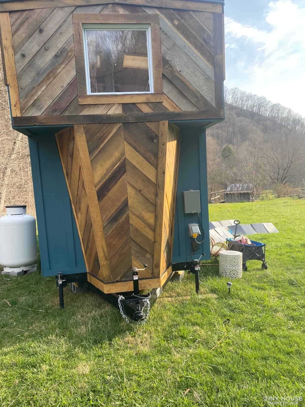 Whimsical Farmhouse Tiny House on Wheels
