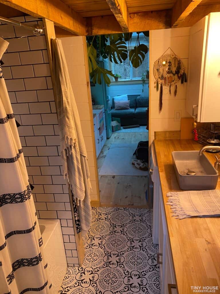 Whimsical Farmhouse Tiny House on Wheels