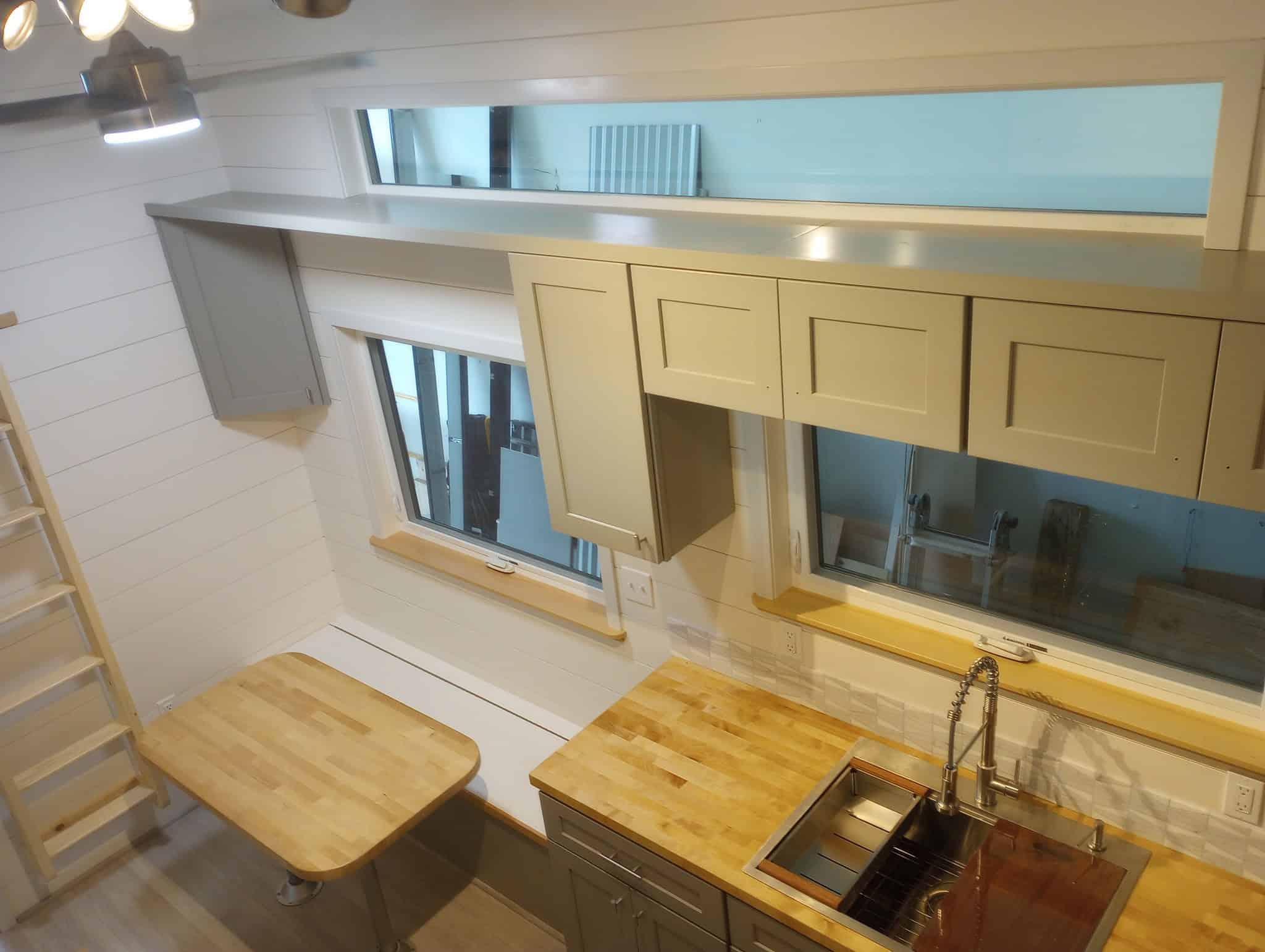 This First Floor Bedroom Tiny House has 3 Sleeping Areas