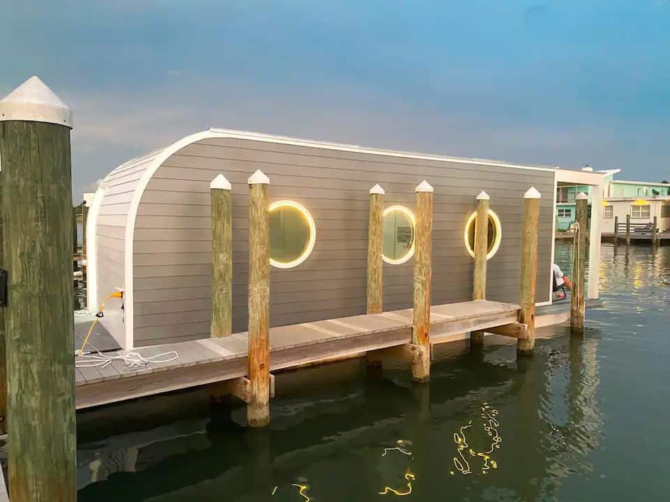 Nautical Porthole Houseboat in Clearwater, Florida