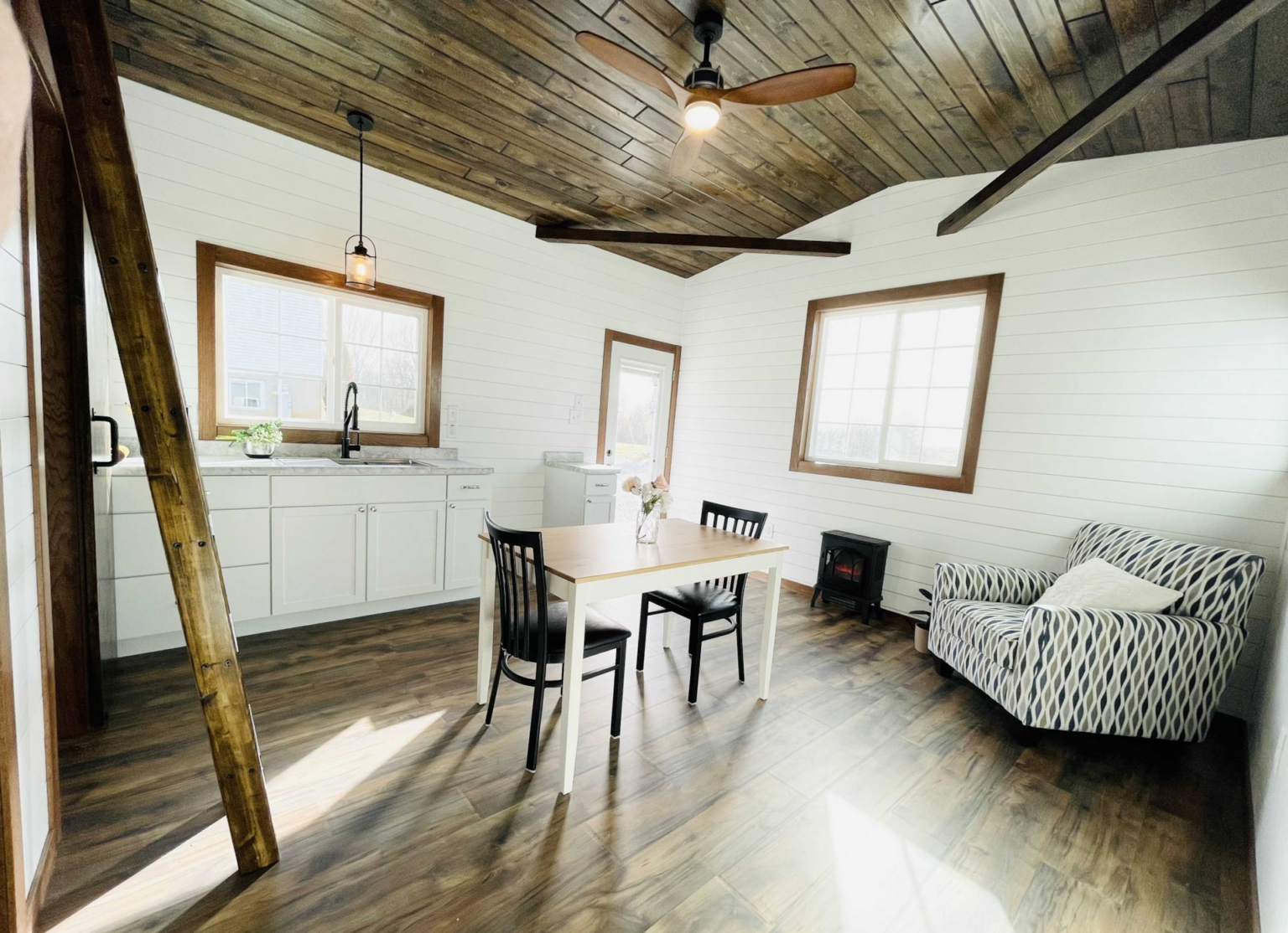 Skid Foundation Tiny Home w/ First Floor Bedroom
