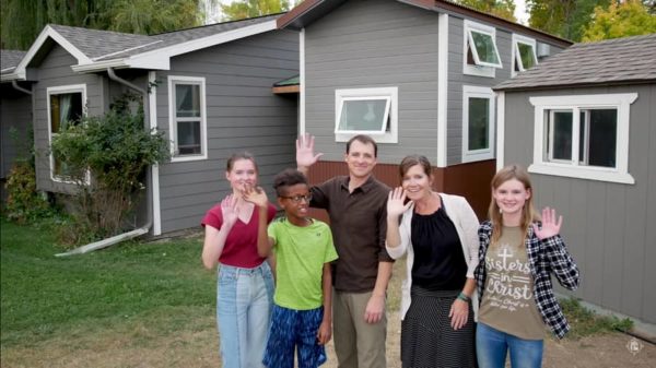 Parents use a tiny house for their teen kids bedroom!