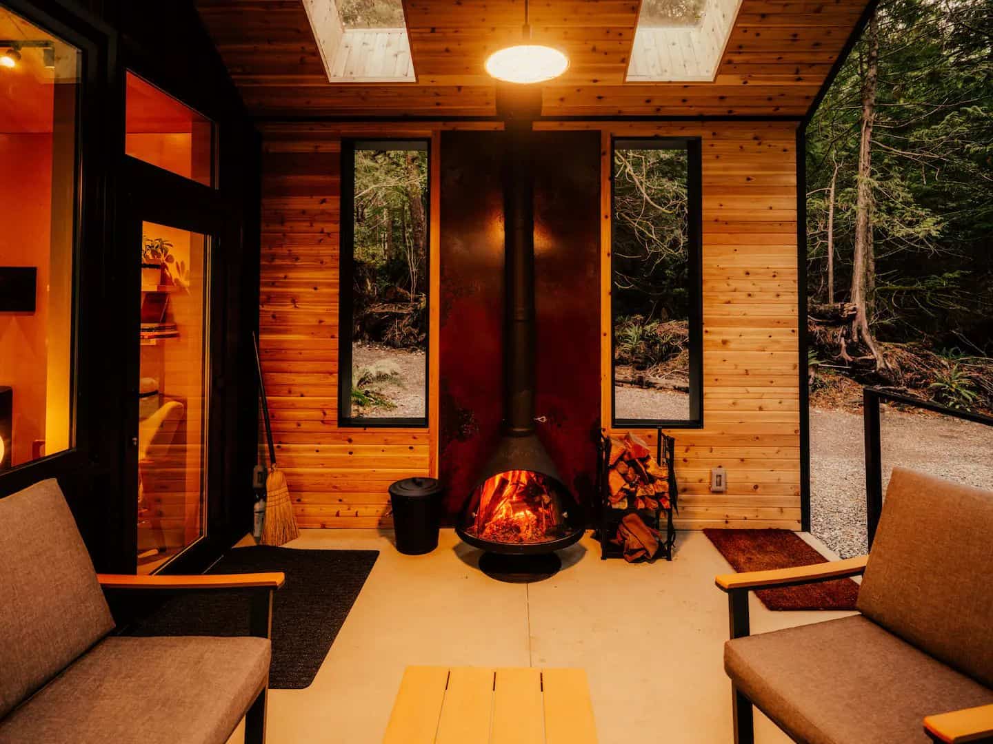 Peace Cabin: Modern Two-Bedroom Skylit Cabin