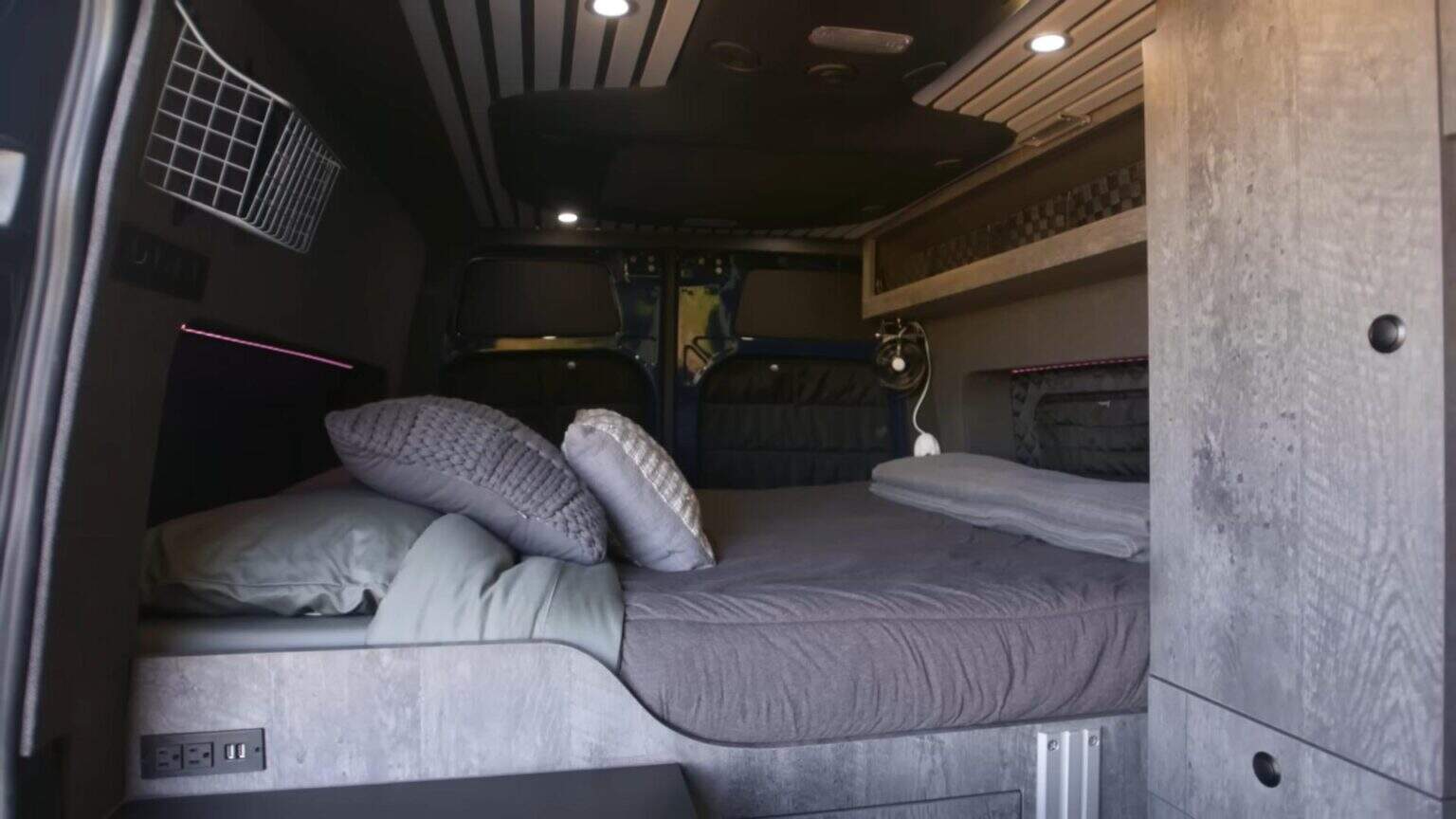 Photographer’s Professionally-Built Dark Interior Van