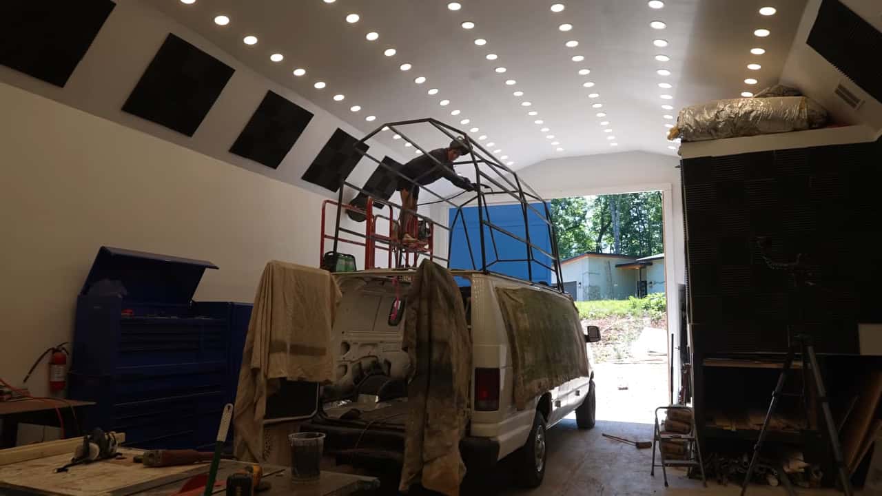 He Turned an Old Cargo Van into a 2-Story Tiny House!