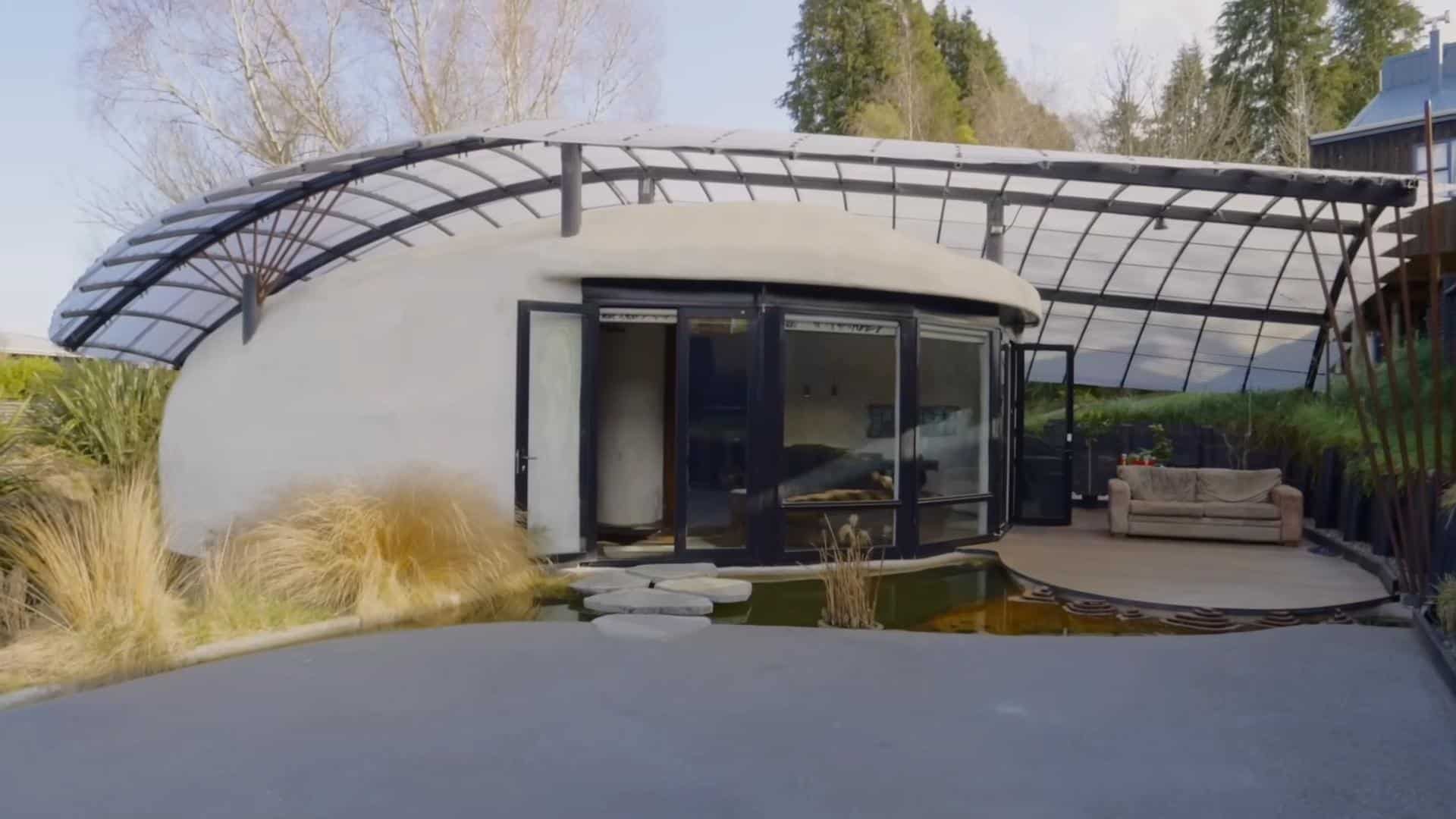 Built from Straw and Pumice: A One-of-a-Kind Tiny Home in New Zealand