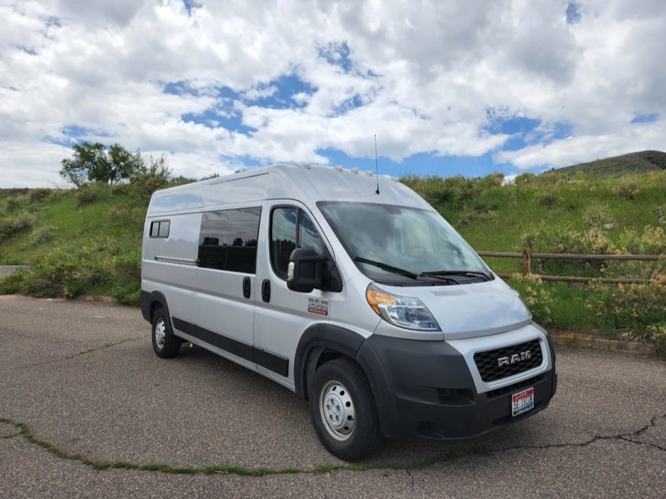 ProMaster Van Conversion with Built-In Bicycle Storage by Wanderful Wheels